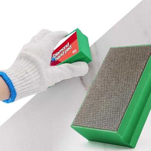 HOMESOM Diamond Hand Polishing Pads Electroplated Diamond Tools Pad For Granite MarbIe Stone Glass 60 Grit
