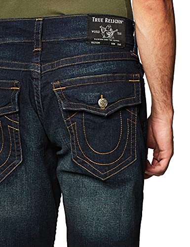 True Religion Men's Ricky Straight Leg Jean with Back Flap Pockets, Last Call, 36W X 32L