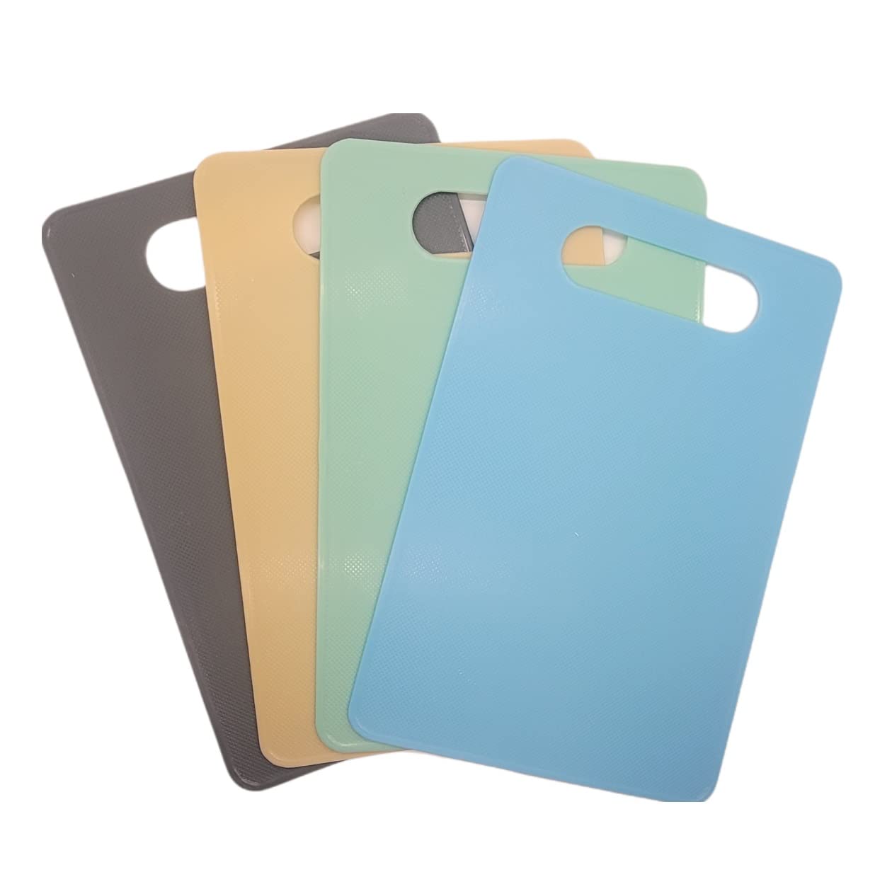 Handy Housewares 4-Piece 11.5" x 7.5" Flexible Plastic Cutting Mat Set - Ideal For Cutting Fruits and Vegetables