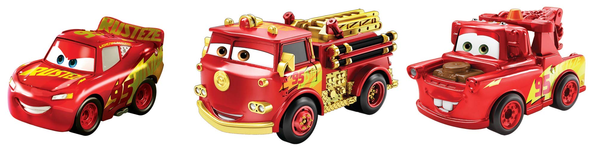Disney Cars GKG22 Pixar's Cars Mini Racers Rust-eze Wraps Series 3-Pack, Multicoloured