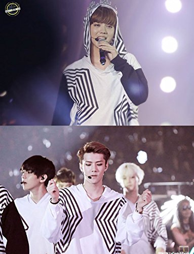 Dolpind EXO K M Overdose Hoodie Sweater Korea Seoul Concer Xiumin KAI Sweatshirt Black