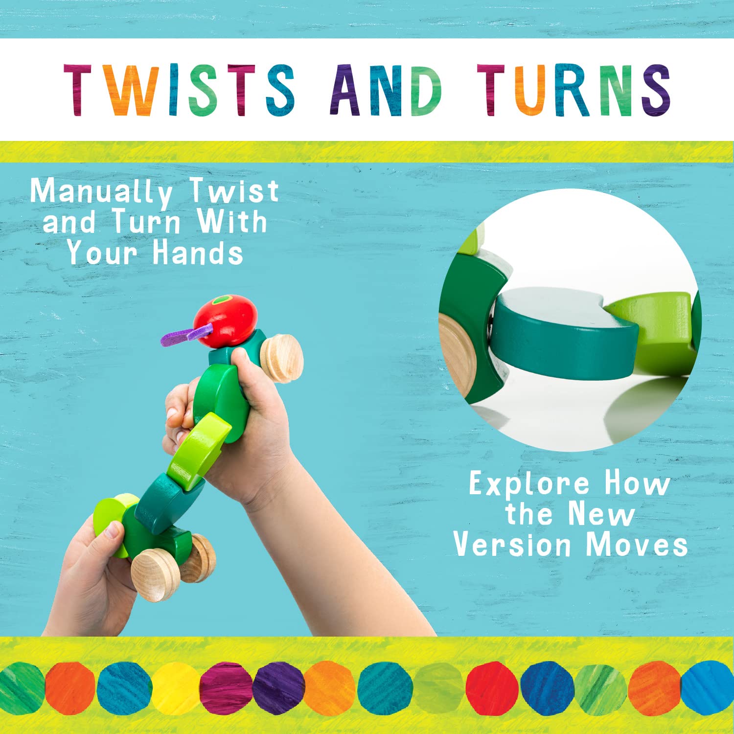 World of Eric Carle, The Very Hungry Caterpillar Wood Pull Toy