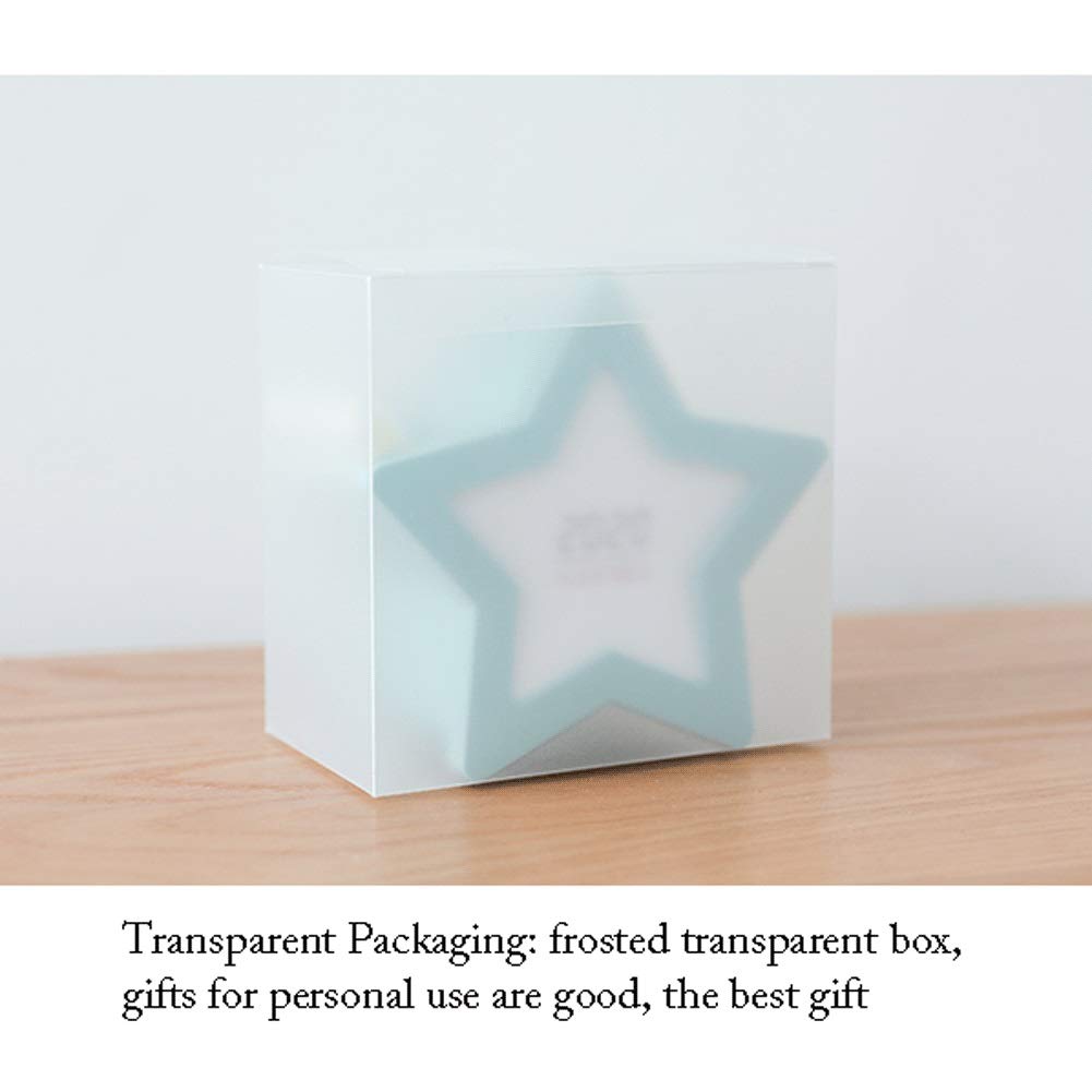 Desk Calendars 2020 Fun Calendar Star Shape Desk Calendar Storage with Pen Holder 2020.1-2020.12 Months Desk Calendar,Support Customization Calendars (Color : Blue)