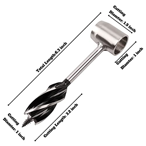 Hand Auger Wrench, Scotch Eye Wood Auger, Survival Gear and Equipment, Hand Auger Wood Drill