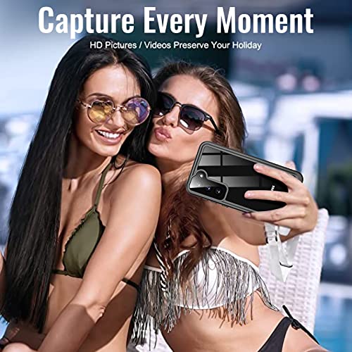 Oterkin for Samsung Galaxy S23 Case Waterproof, Galaxy S23 Case with Built-in Screen Protector [Support Fingerprint Unlock][360°Full Body Protection][12FT Military Grade] Rugged S23 Phone Case (Black)