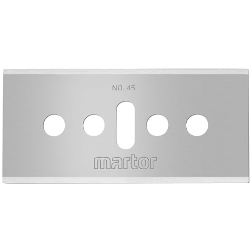 Martor 45.60 45.6 Industrial Replacement Blade CARTONAX 10 pcs, Silver
