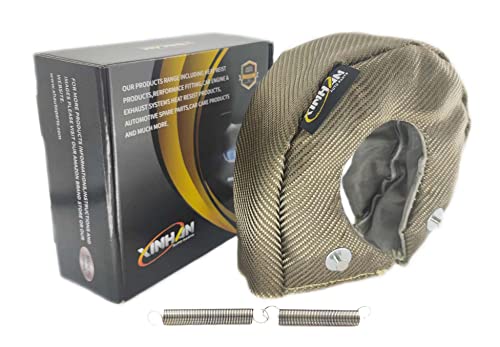 T3 Titanium Fiber Turbocharger Heat Shield Cover Inner high silica cloth and stainless steel knitted wire mesh inner liner
