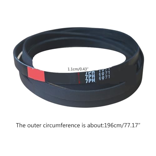 FLAVAS Rubber Washing Machine Transmission Belt Portable Dryer Drum Belt Replacement Dryer Repair Parts 7PH1971