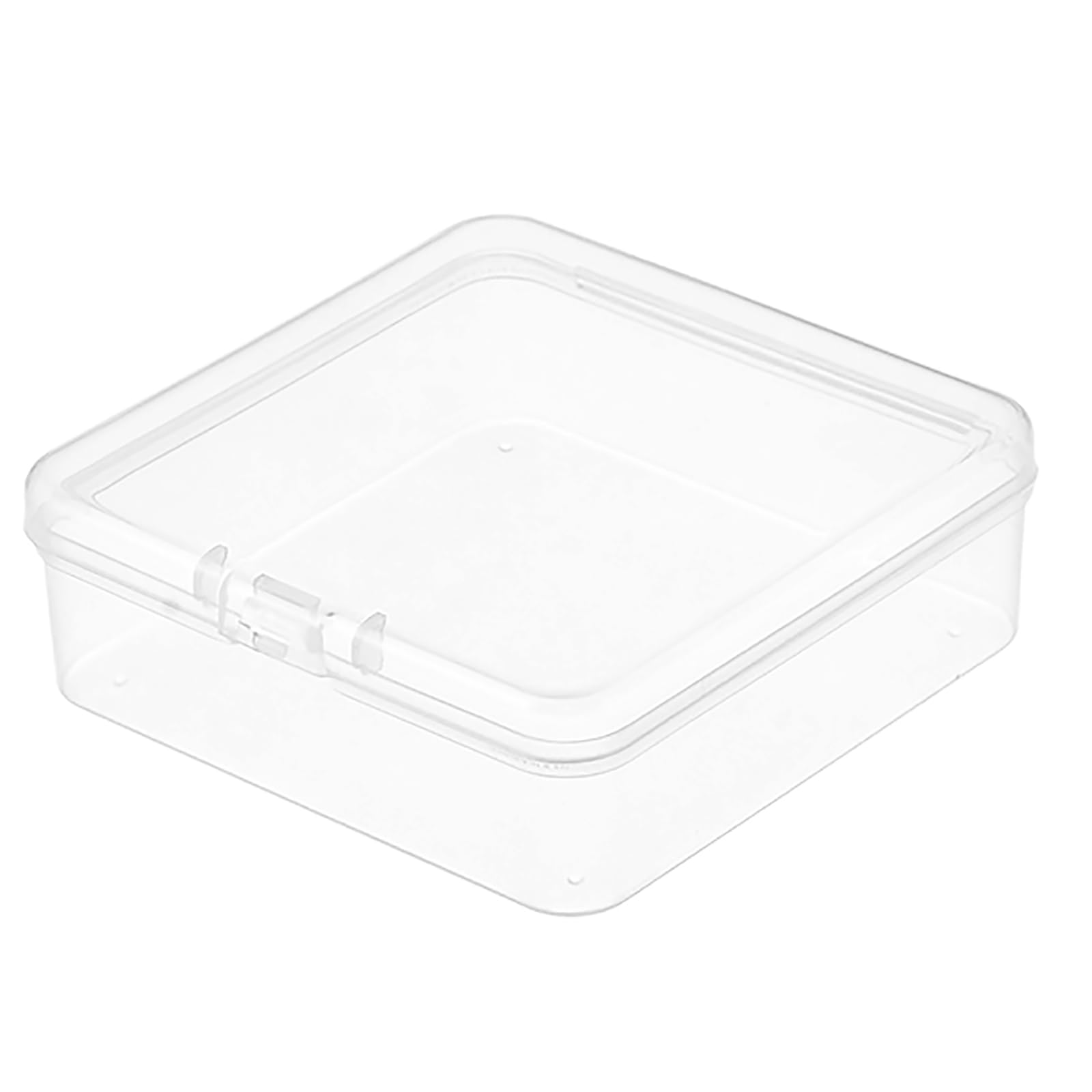 Nicunom 30 Pcs Mini Plastic Storage Containers Box, 3.2 x 3.2 In Small Beads Organizers Clear Mini Storage Boxes Case for Collecting Small Items, Game Pieces, Art Crafts Accessories