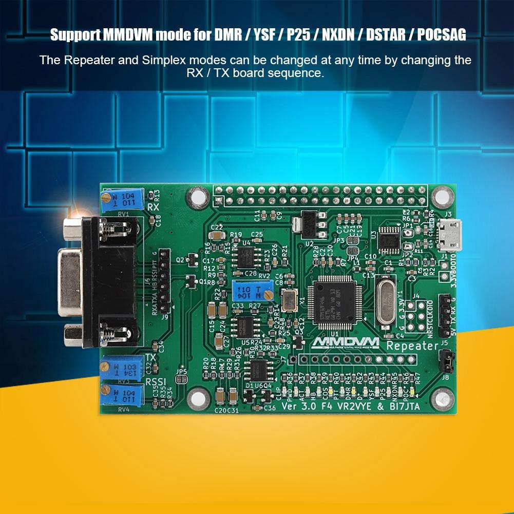 Digital Trunk Board with Expansion Board for GS68 MMDVM DMR Repeater, Support for Upgrades via for ST-Link, USB, GPIO.