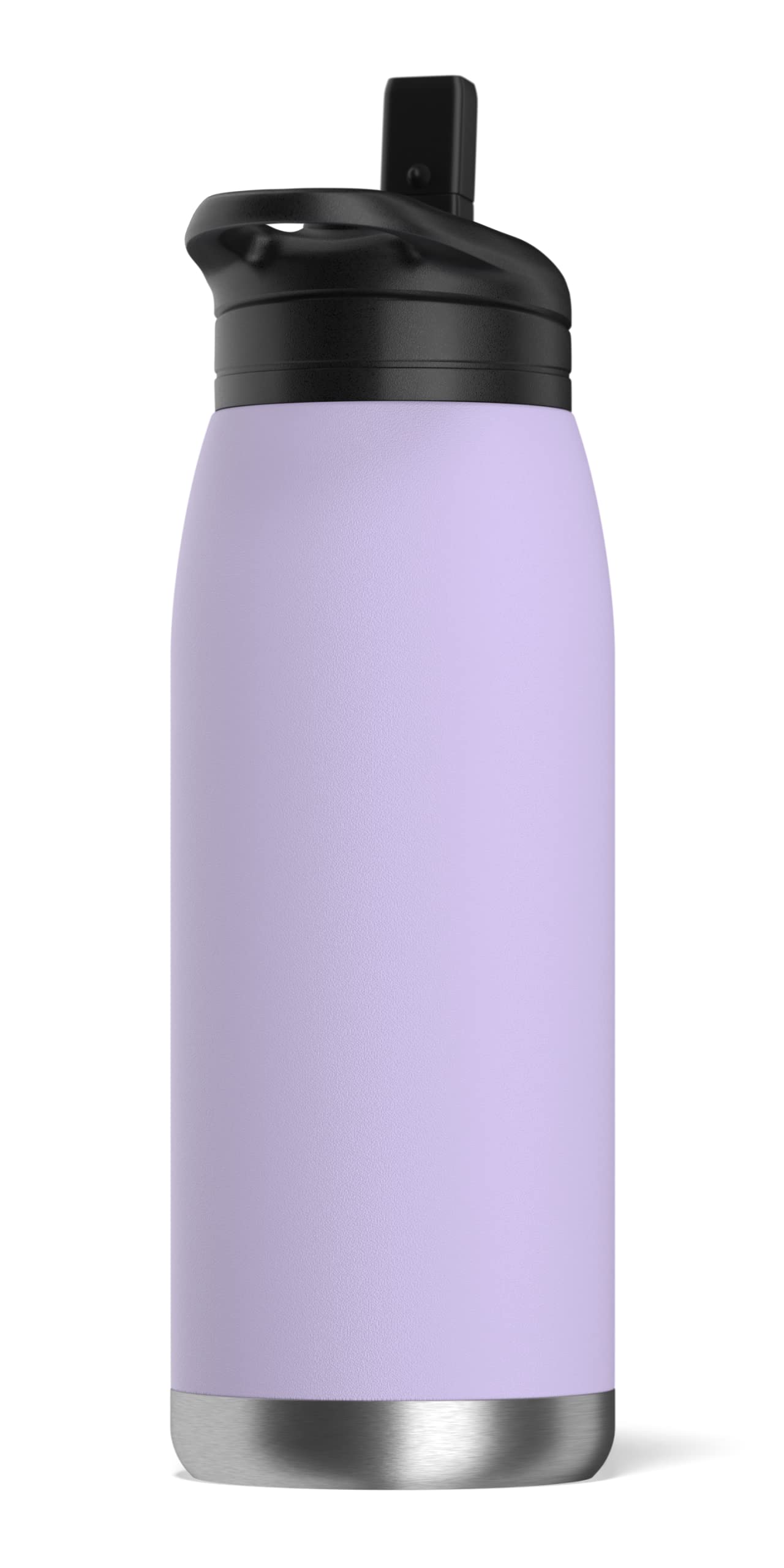 Hydrapeak Flow 32oz Insulated Water Bottle with Straw Lid, Waterbottle, Metal Water Bottle, Insulated Stainless Steel Water Bottles, BPA-Free & Leak-Proof, Straw and Handle (Lavender)