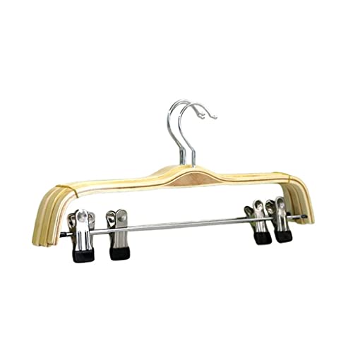 IULJH Anti-Slip Hanger Wooden Wardrobe Closet Storage Hanger for Clothes Organizer Artifact Trouser Rack ( Color : D , Size : 33cm )