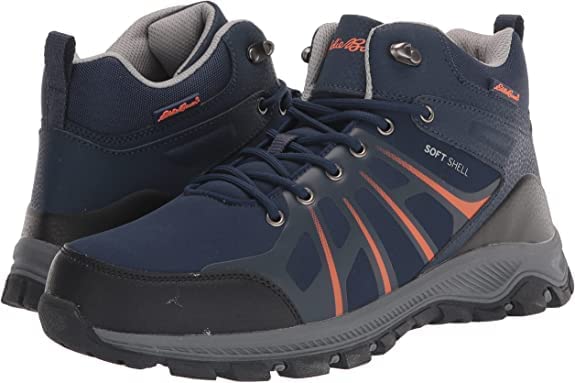 Eddie Bauer Summit Mid Ankle Hiking Boots | Water Resistant, Multi-Terrain Lugs Reinforced & Sturdy Design Rubber Traction Outsole Cradled Footbed