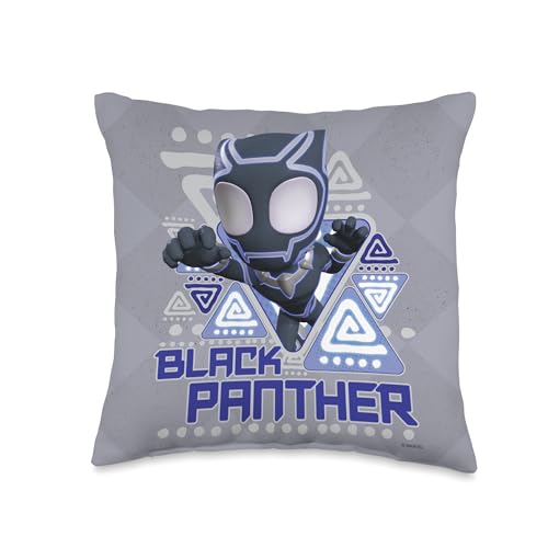 Marvel Spidey and His Amazing Friends Black Panther Throw Pillow, 16x16, Multicolor