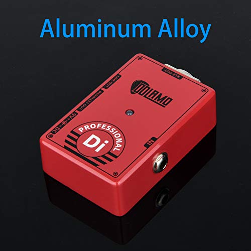 Electric Guitar Professional Effect Pedal True Bypass Active DI Box - DC 9V Regular Adapter with XLR Out Line in Line Out Parallel Out