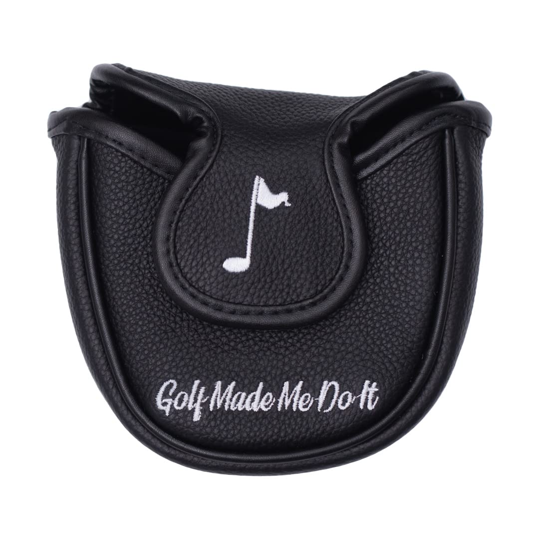 Golf Made Me Do It Golf Melody Blade Putter Cover (Black/White)