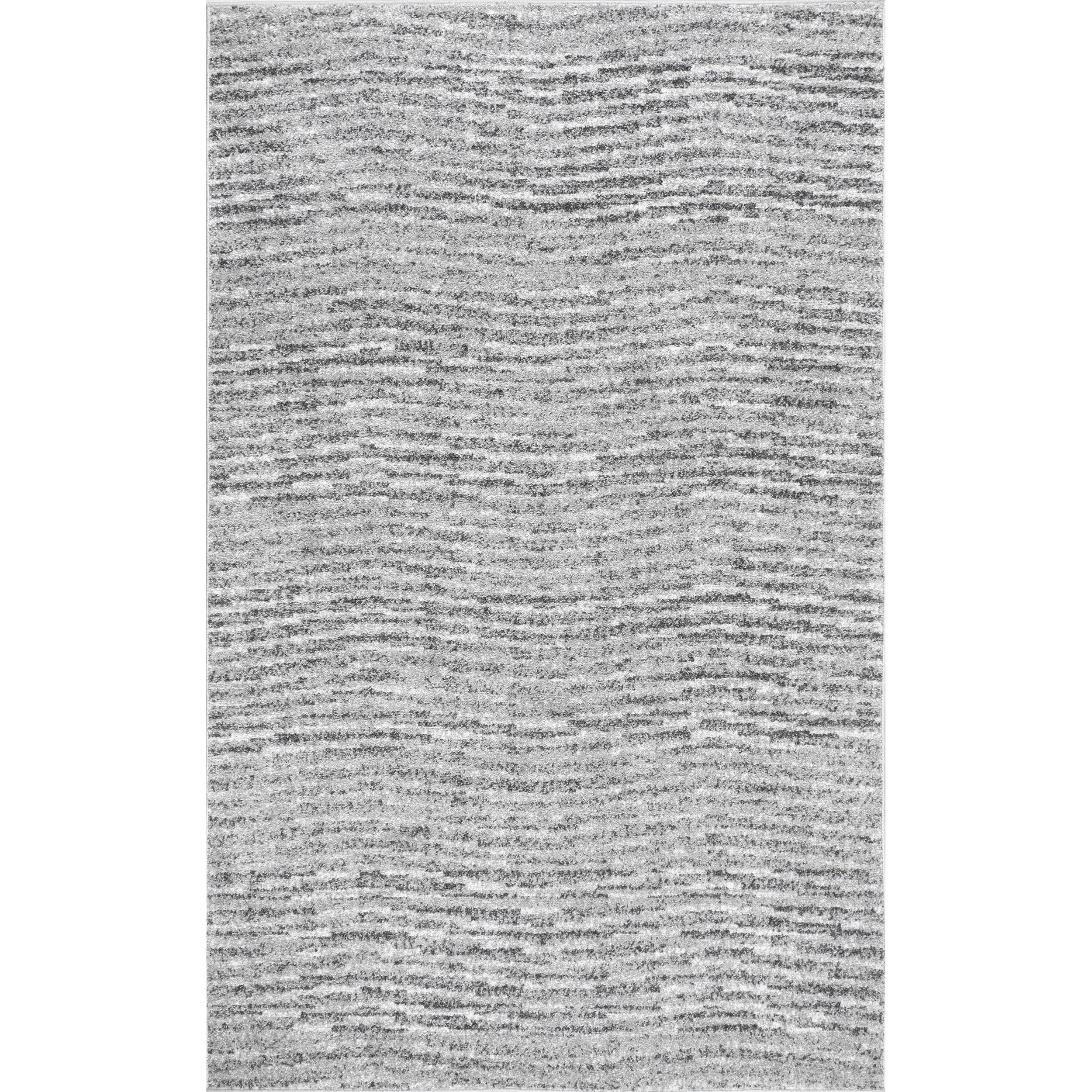 nuLOOM 2' x 3' Performance Indoor Area Rug, Non-Shed, Power Loomed High-Traffic Area Rug for Living Room, Bedroom, Home, Sherill Grey