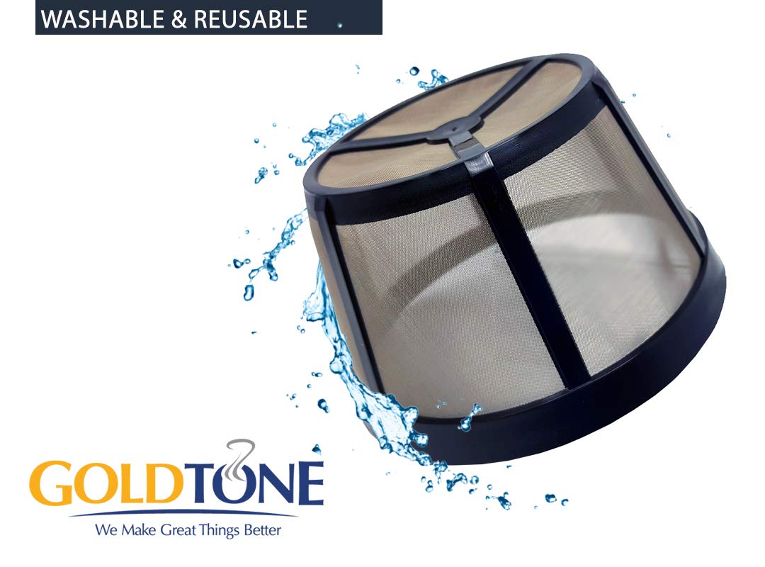 GOLDTONE Reusable Coffee Filter fits BUNN Coffee Maker and Brewer. Replaces your BUNN Coffee Filter 10 Cup Basket and BUNN Permanent Coffee Filter