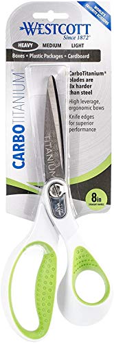 Westcott Heavy Duty Carbo Titanium 8" Straight Scissors (16447),Original Version