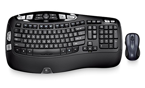 Logitech MK550 Wireless Wave Keyboard and Laser Mouse Combo w/ 128-BIT AES Encryption 2.4GHZ USB