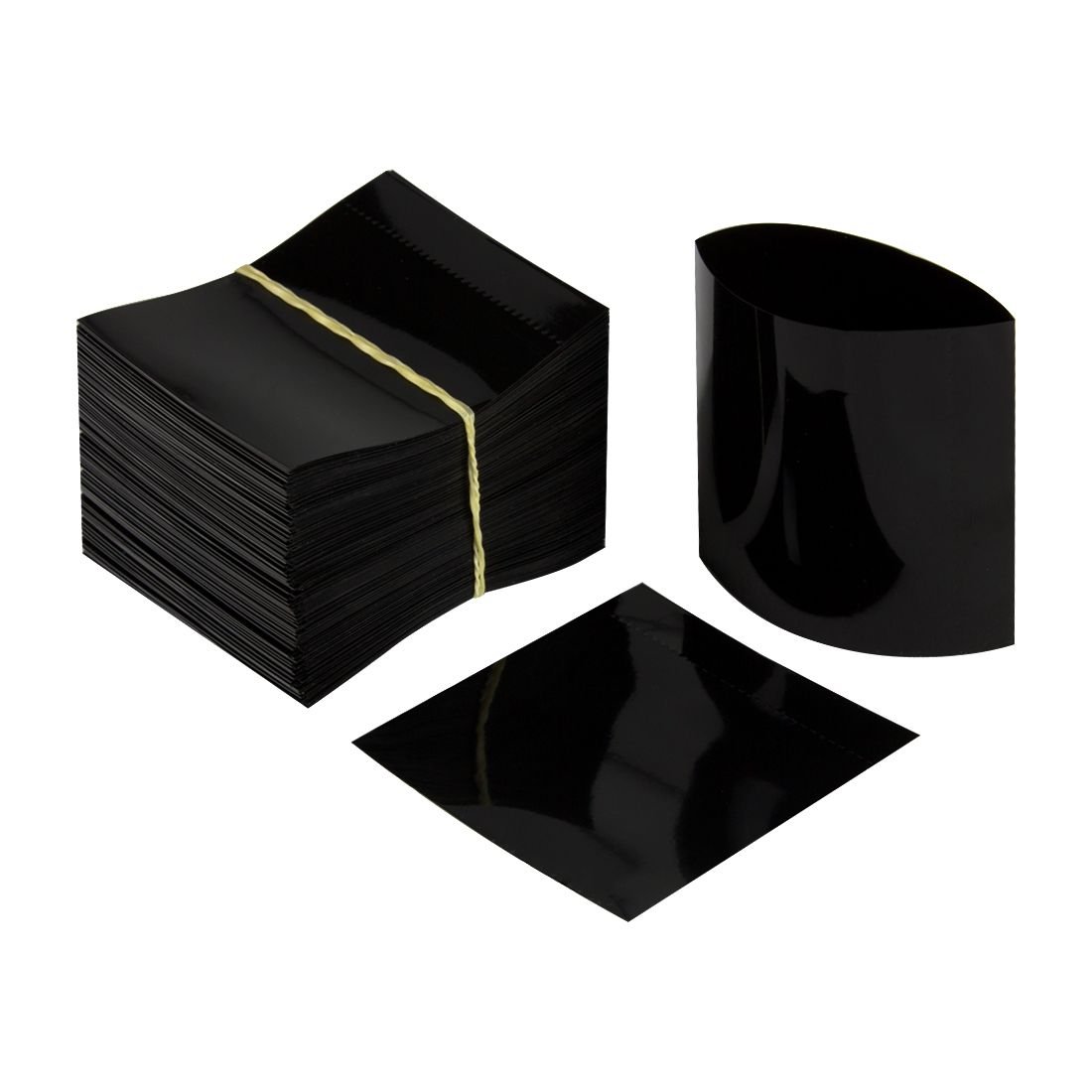 Shrink Bands for Bottles with 38mm Finish (Pack of 50) (Black)