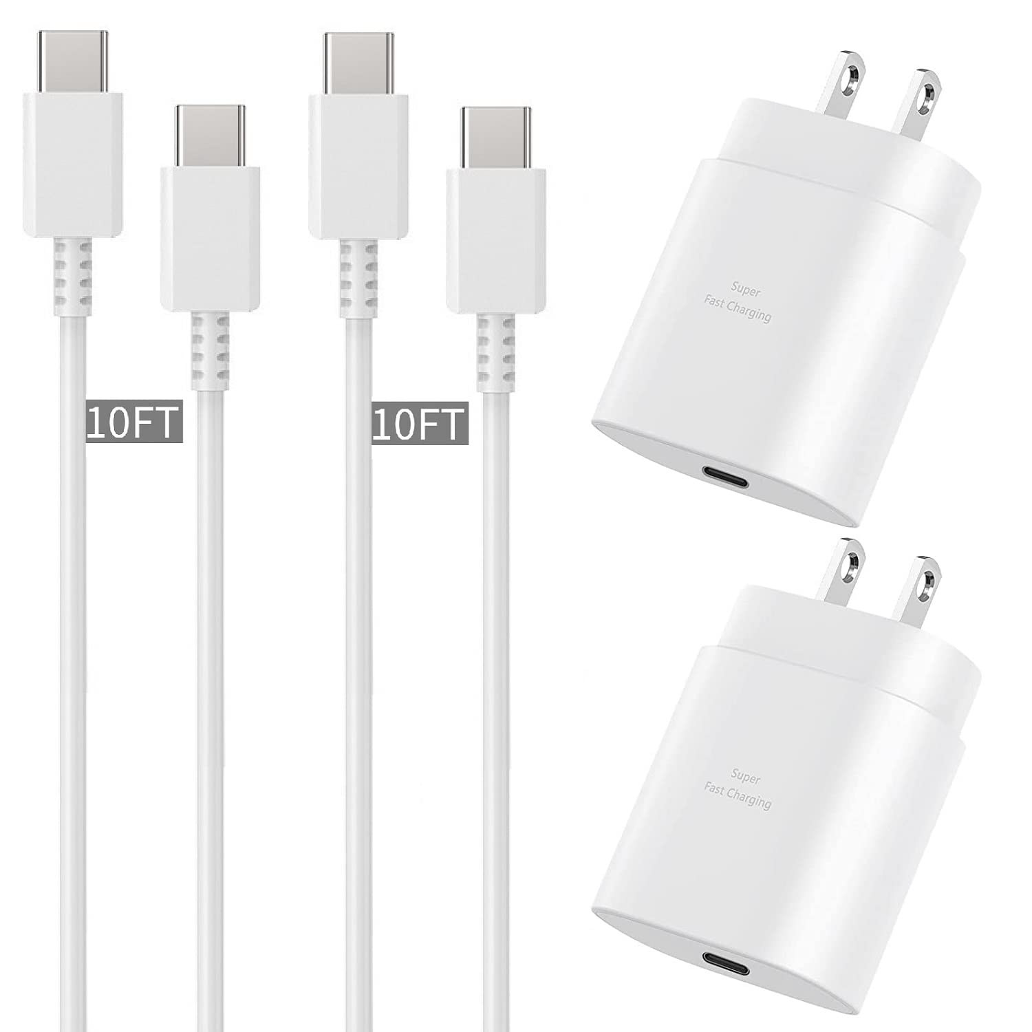 DESOFICON iPhone 15 14 Charger Fast Charging,3 Pack [Apple MFi Certified] PD 20W USB C Block & 6FT Type to Lightning Charging Data Sync Cable for 13 12 11 XS XRx8 iPad,White (XHD-PD20W)
