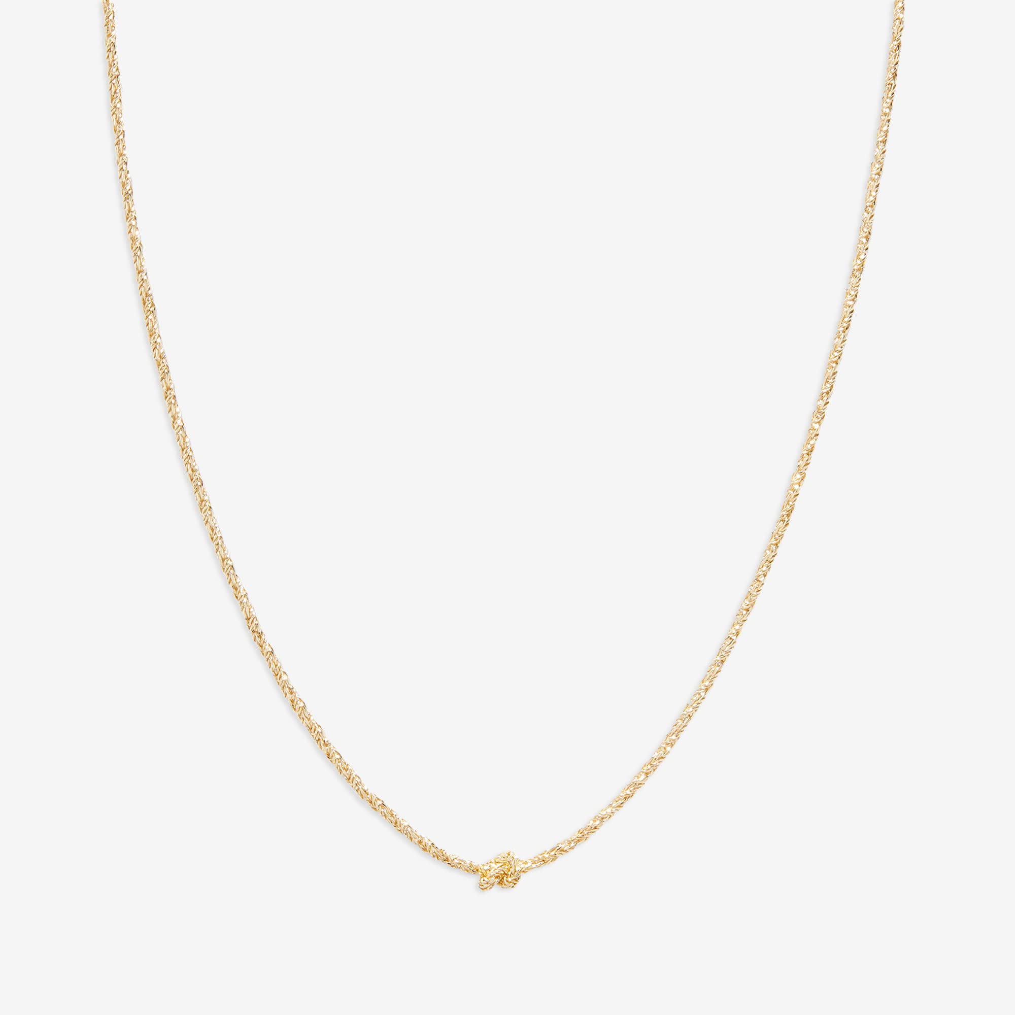 gorjana Women's Marin Knot Necklace, 18K Gold Plated, 16" Rope Chain