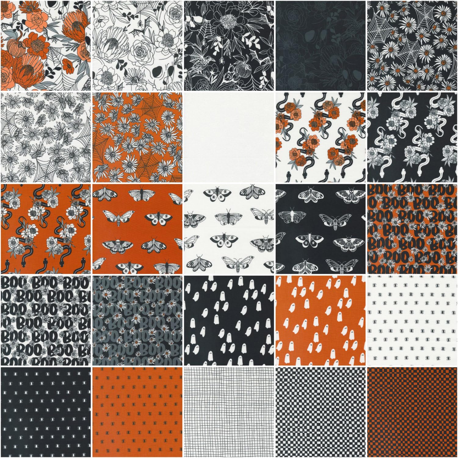 Moda Fabrics Noir Layer Cake by Alli K Design 11540LC, 10 Inches