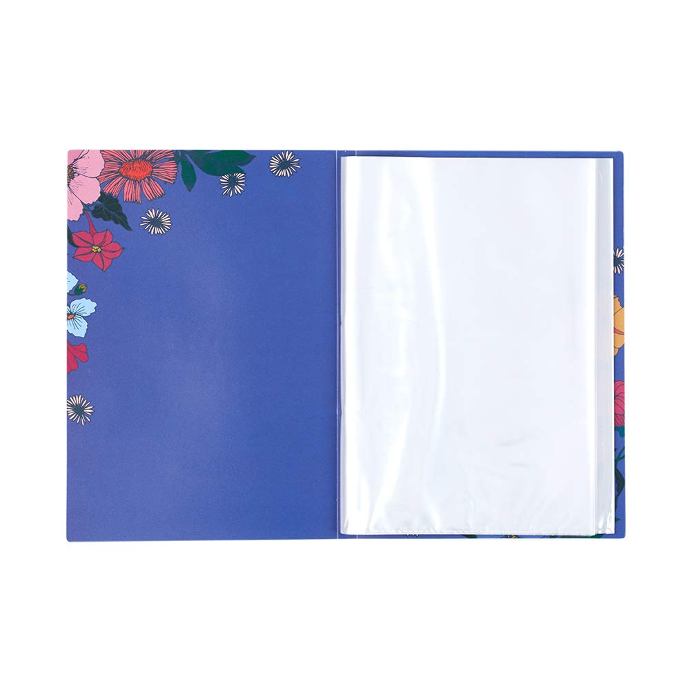 Erin Condren Designer Sticker Album - Flower Power - 24 Pages, Holds 48 Sticker Sheets. Measures 5.7" x 8.3" x .5" Features Protective Plastic Cover to Keep Your Stickers Pristine