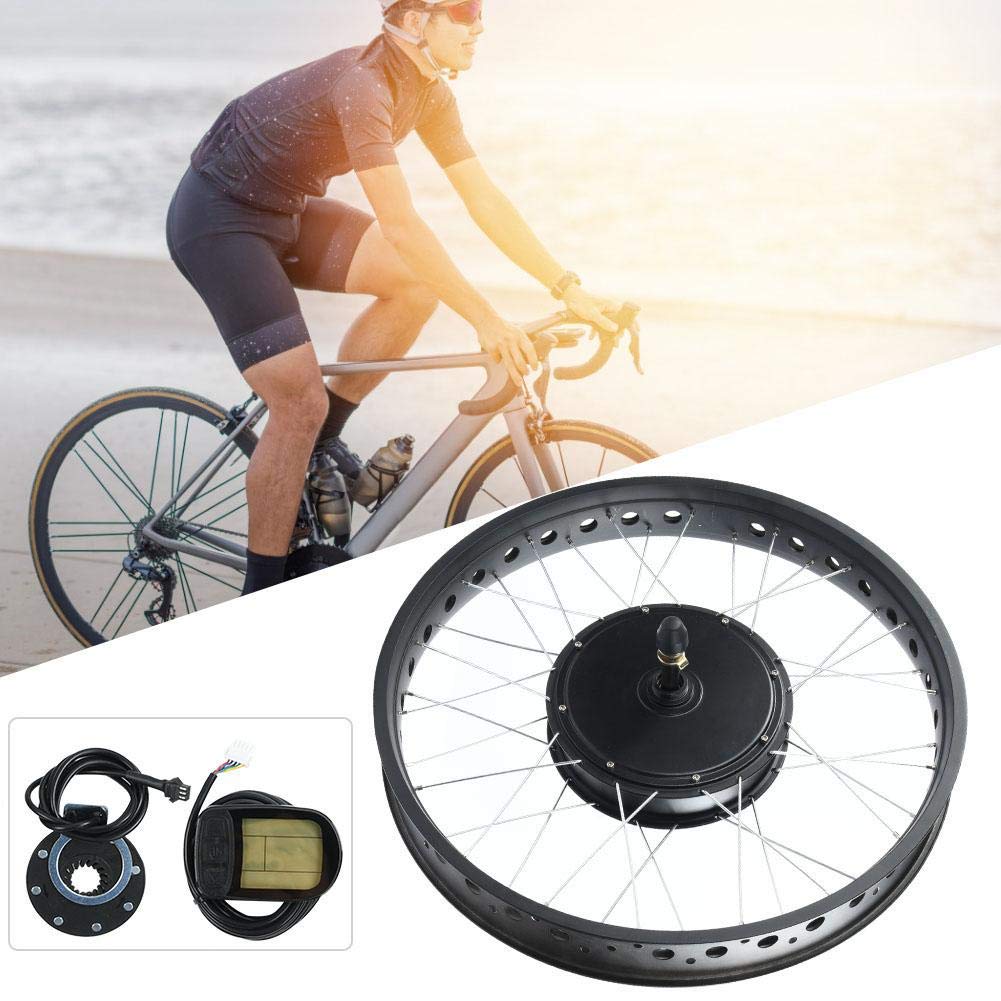 Ebike Conversion Kit, 72V 3000W Electric Bicycle Kit, 26" Rear Wheel E-Bike Cycle Motor Conversion Kit Hub Motor Wheel with Intelligent Controller, LCD Display(2#)