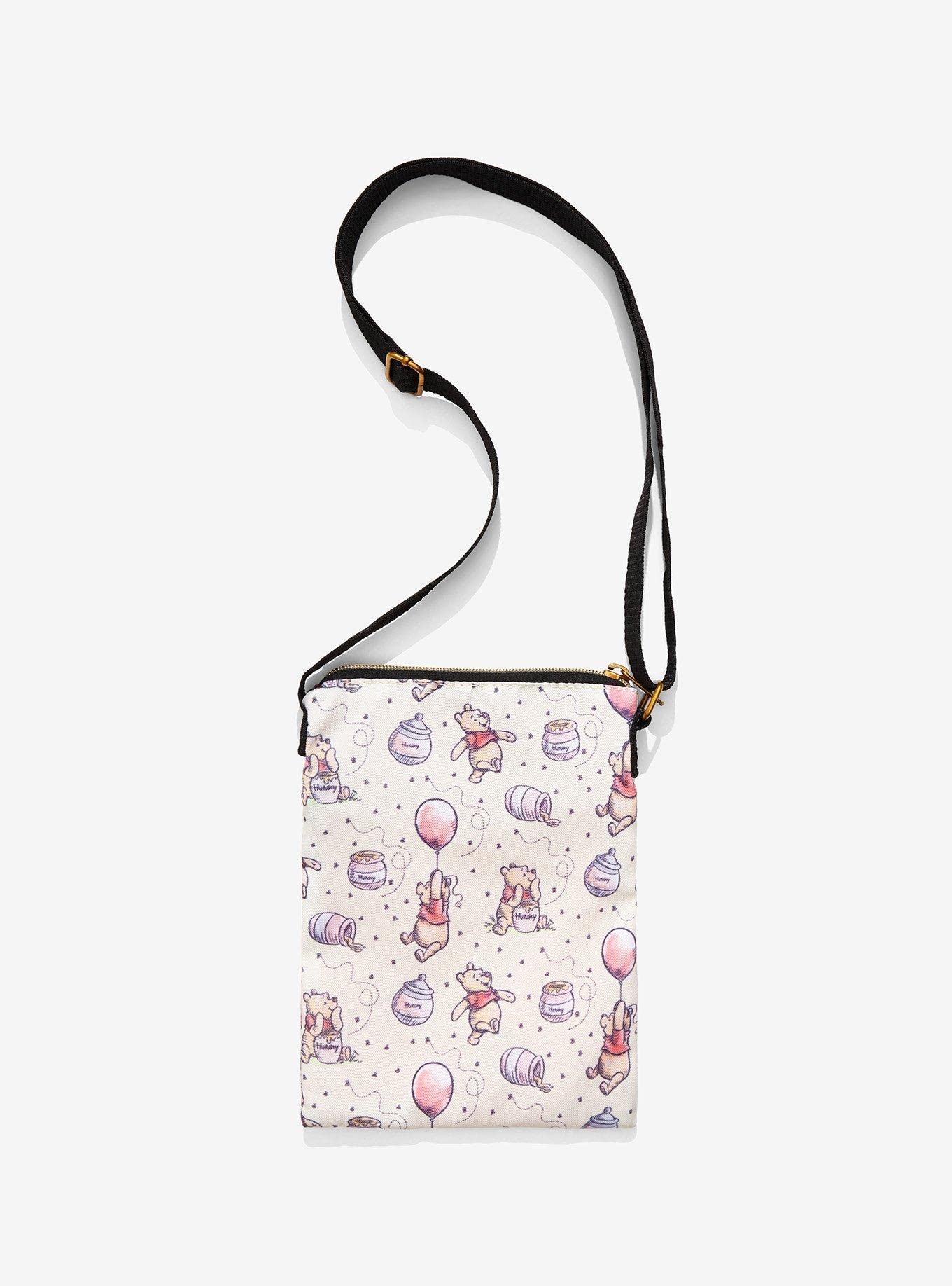 Loungefly Disney Winnie The Pooh Balloon Hunny Passport Crossbody Bag BLACK NONE
