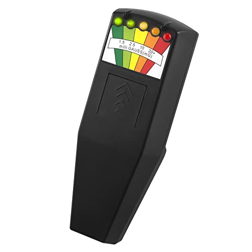 Handheld LED EMF Meter Magnetic Field Detector Ghost Hunting Paranormal Equipment Detector Portable EMF Reader Tester for Home EMF Inspections, Office & Outdoor Ghost Field Monitor Counter