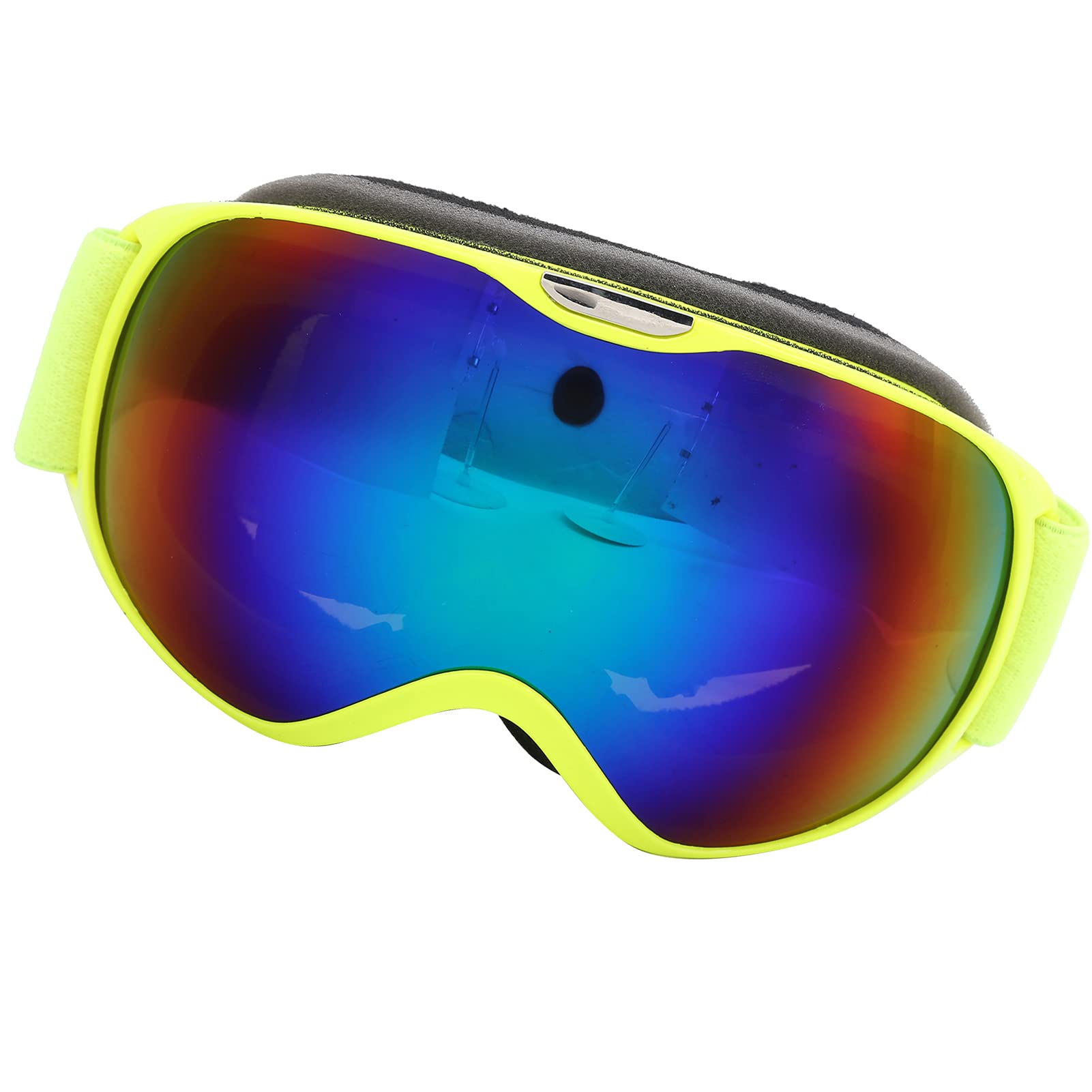 ENTHUSRI Kids Ski Goggles Anti Fog Snowboard Goggles Double Layer PC Lens Climbing Snow Sports Glasses for Outdoor(Yellow)