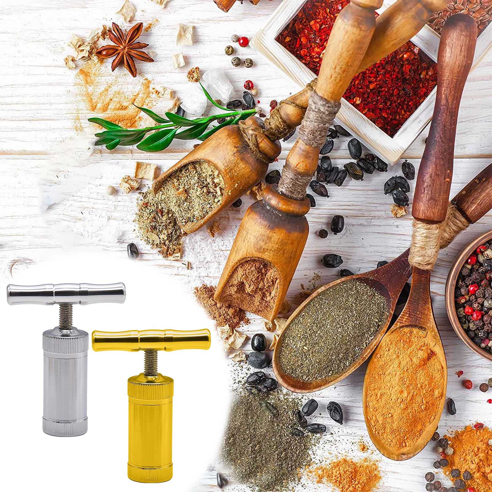Metal Aluminum T Bar Pollen Press, Metal Aluminum T Shaped Compressor Presser, Herb Grinder,Food Powder Compressor, Multi-Functional Compressor For Various Metal Materials (Silver)