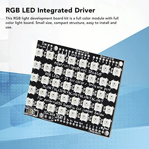 LED Color Light Development Board, High Brightness Full Color WS2812B 5050 Driver Module 5x8 40 Bits 5V for Bars for Hotel