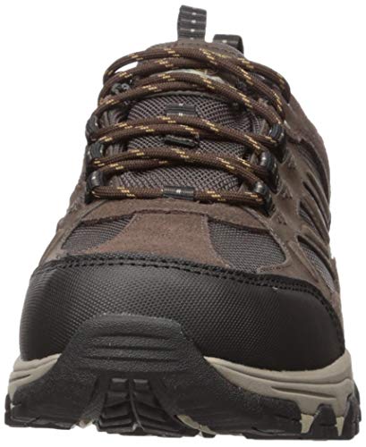 Skechers Men's Selmen-Enago Trail Oxford Hiking Shoe, Chocolate, 13 Extra Wide US