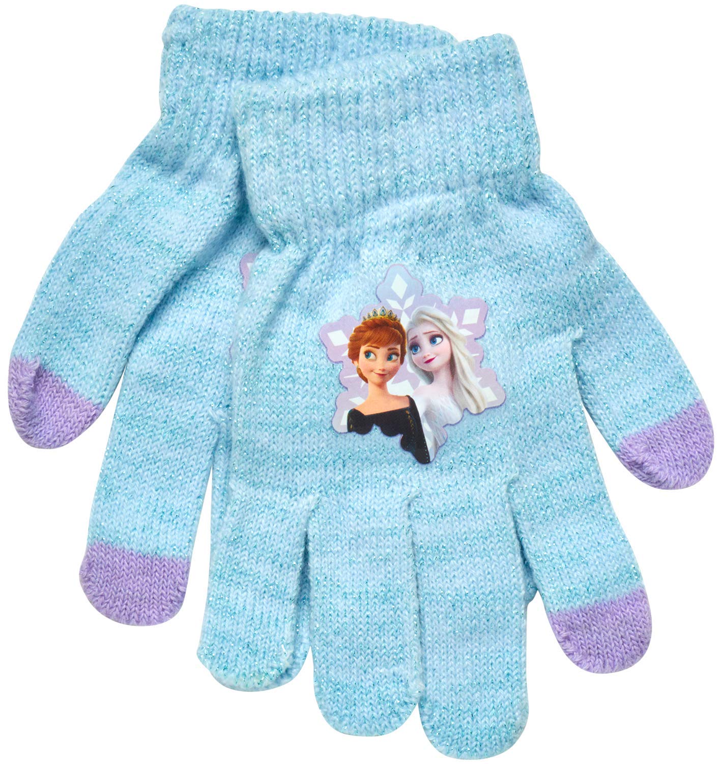 Disney Girls Frozen Elsa & Anna and Minnie Mouse Earmuff and Gloves Set (Age 4-7)