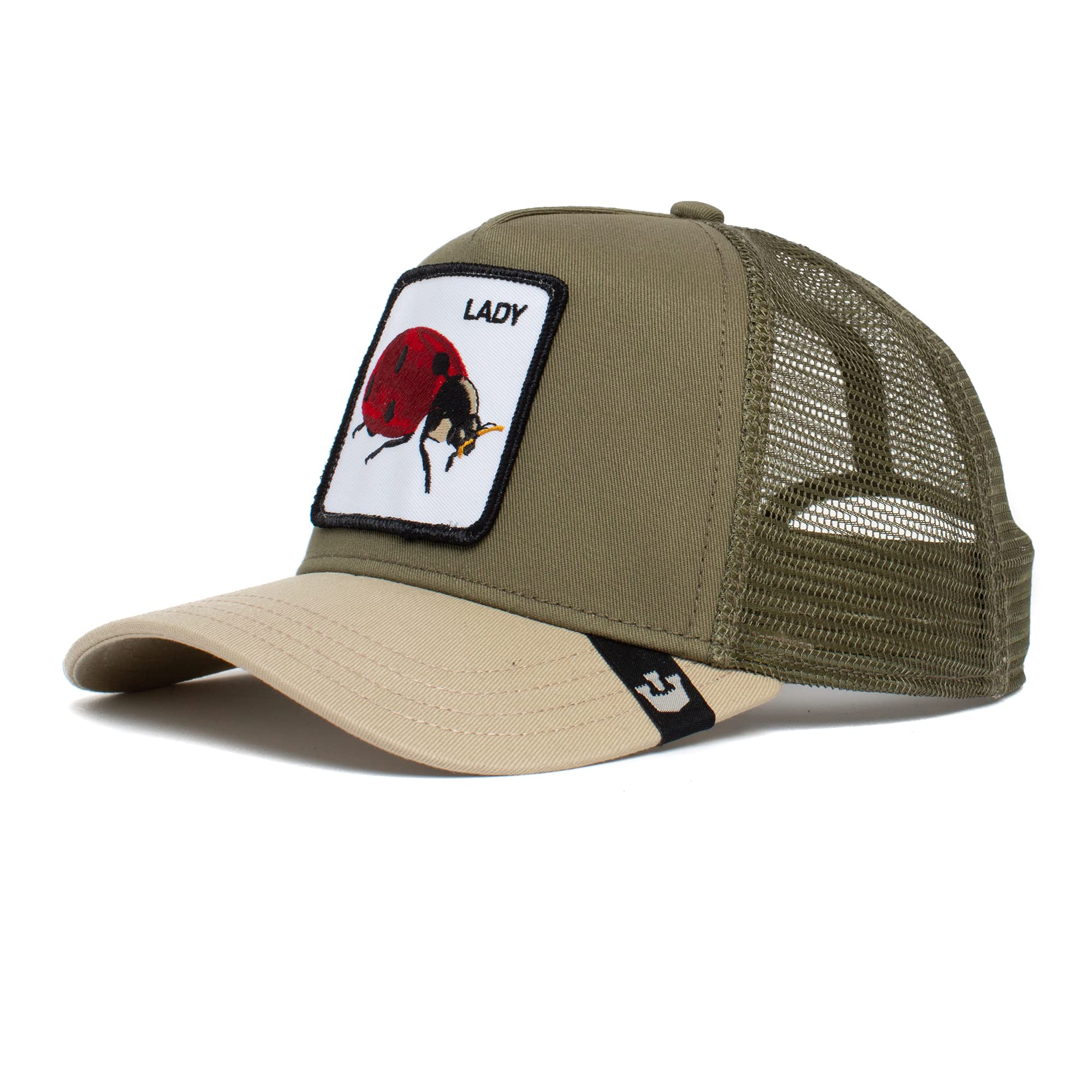 Goorin Bros. The Farm Unisex Baseball Trucker Hat, Olive (Spot), One Size
