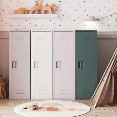Little Seeds Casey Kids Tall Metal Storage Locker, Hunter Green