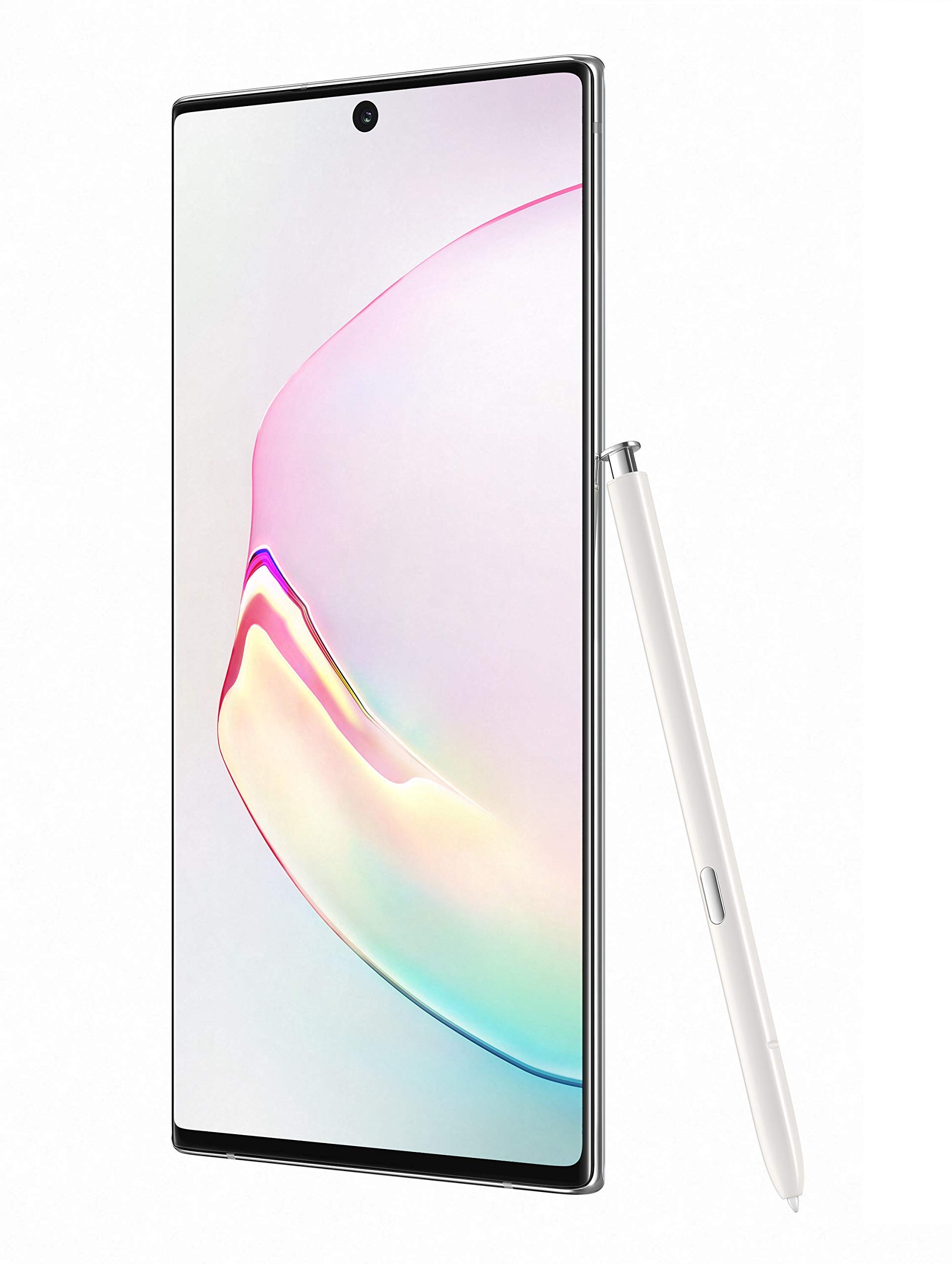 Samsung Galaxy Note 10+ Plus 4G Dual-SIM SM-N975F/DS 256GB (GSM Only, No CDMA) Factory Unlocked 4G/LTE Smartphone - International Version (Aura White) (Renewed)