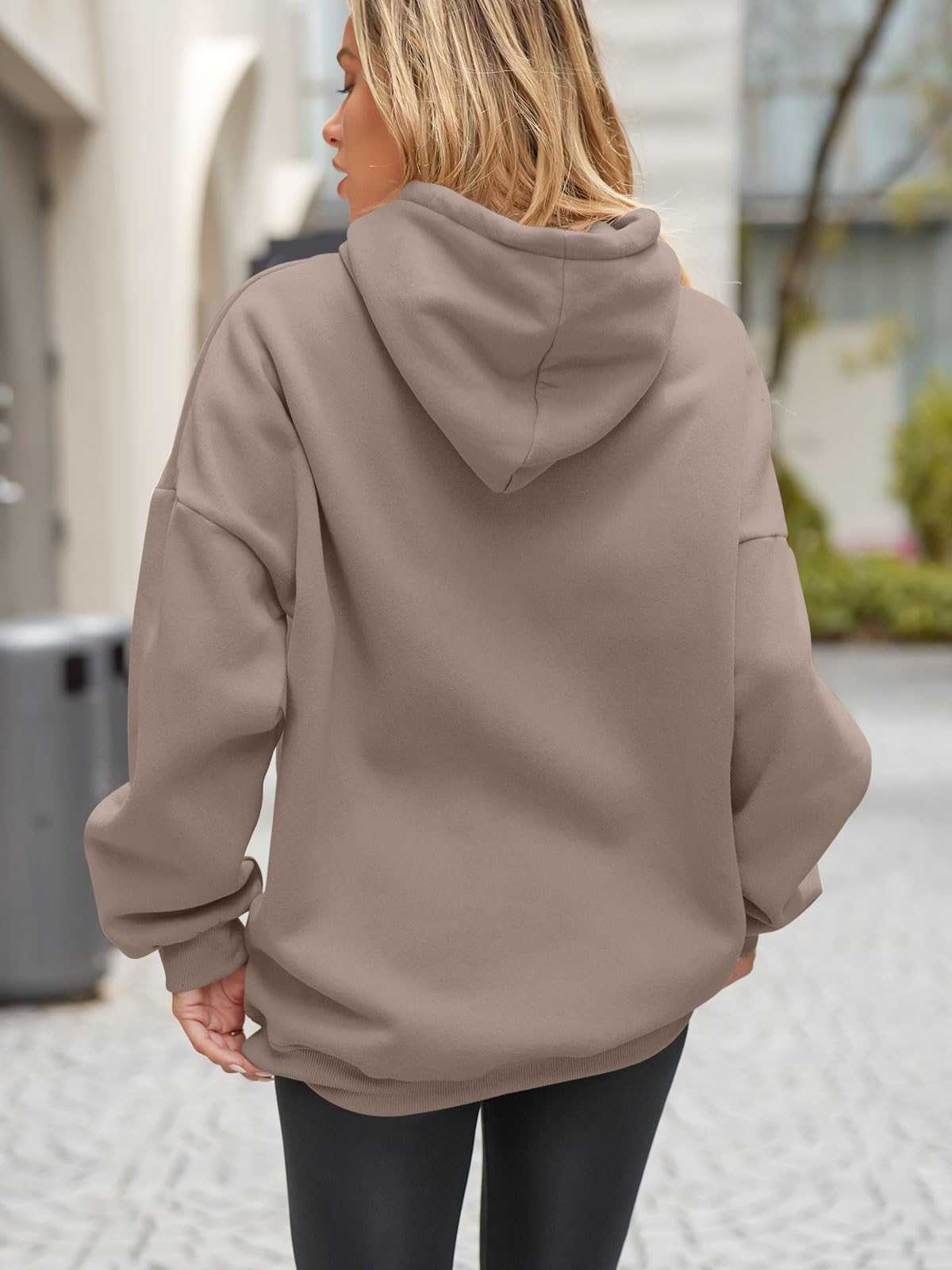 EFAN Fall Outfits 2024 Hoodies for Women Oversized Sweatshirts Fashion Clothes Solid Basic Soft Loose Winter Tops Sweaters