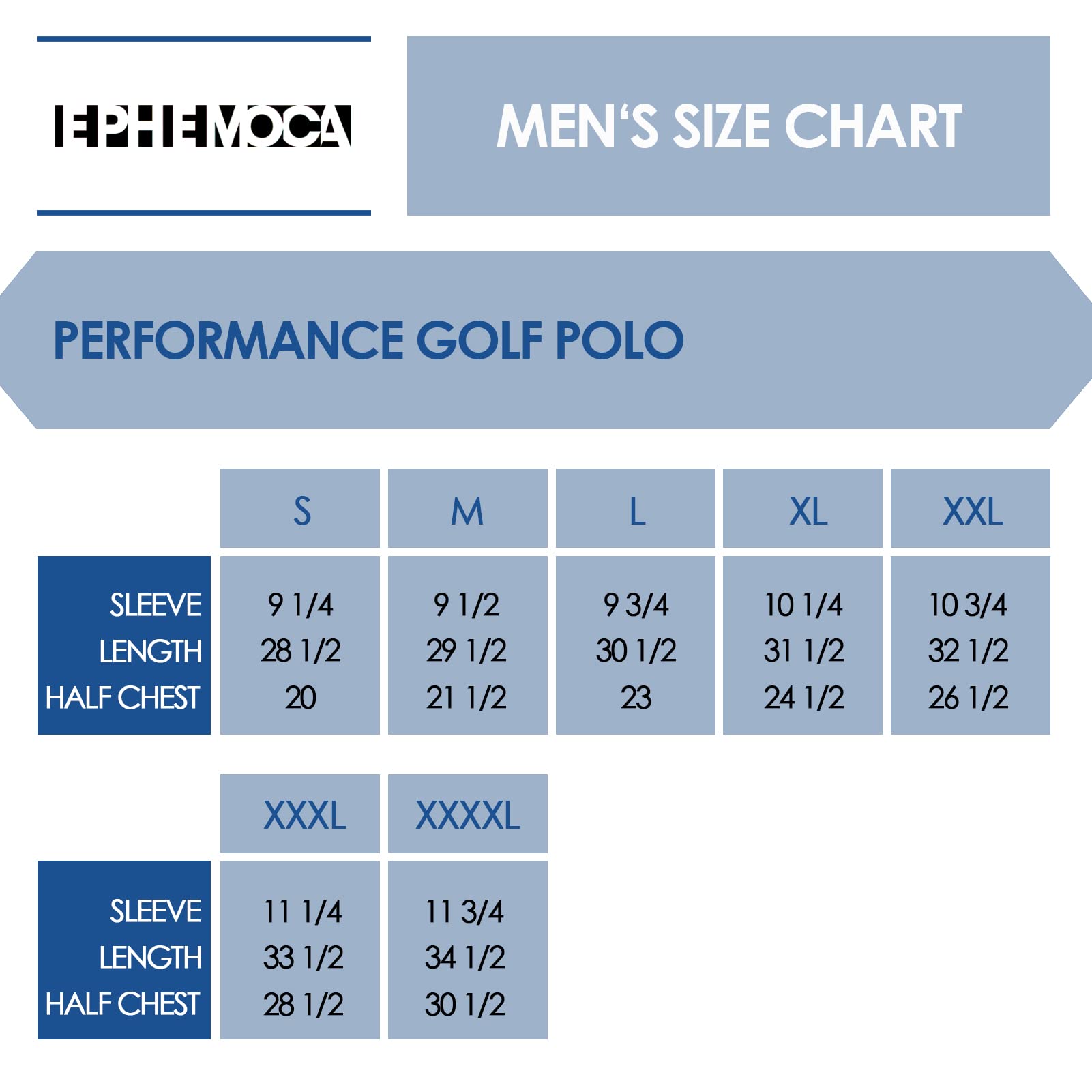 Ephemoca Men's Performance Dry Fit Golf Shirt, Quick-Dry Short Sleeve Polo, Moisture Wicking Sky Blue M