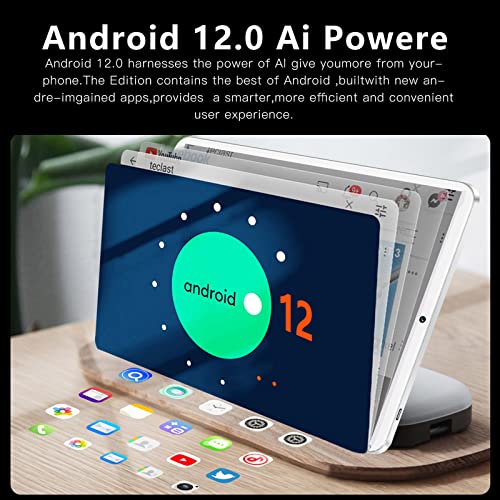 JMKQLZ 1pc Upgrade 10.1-inch Tablet Computer 10 Core Android Ultra-Thin High-Definition Screen Learning Game Video Office Tablet Supports Double SIM Communication Function