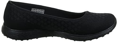 Skechers Sport Women's Microburst One up Fashion Sneaker,black,8.5 W US