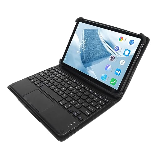 DAUZ 10.1 Inch Tablet, 2 in 1 Tablet 8GB RAM 256GB ROM Octa Core CPU 100β240V with Keyboard for Working (US Plug)