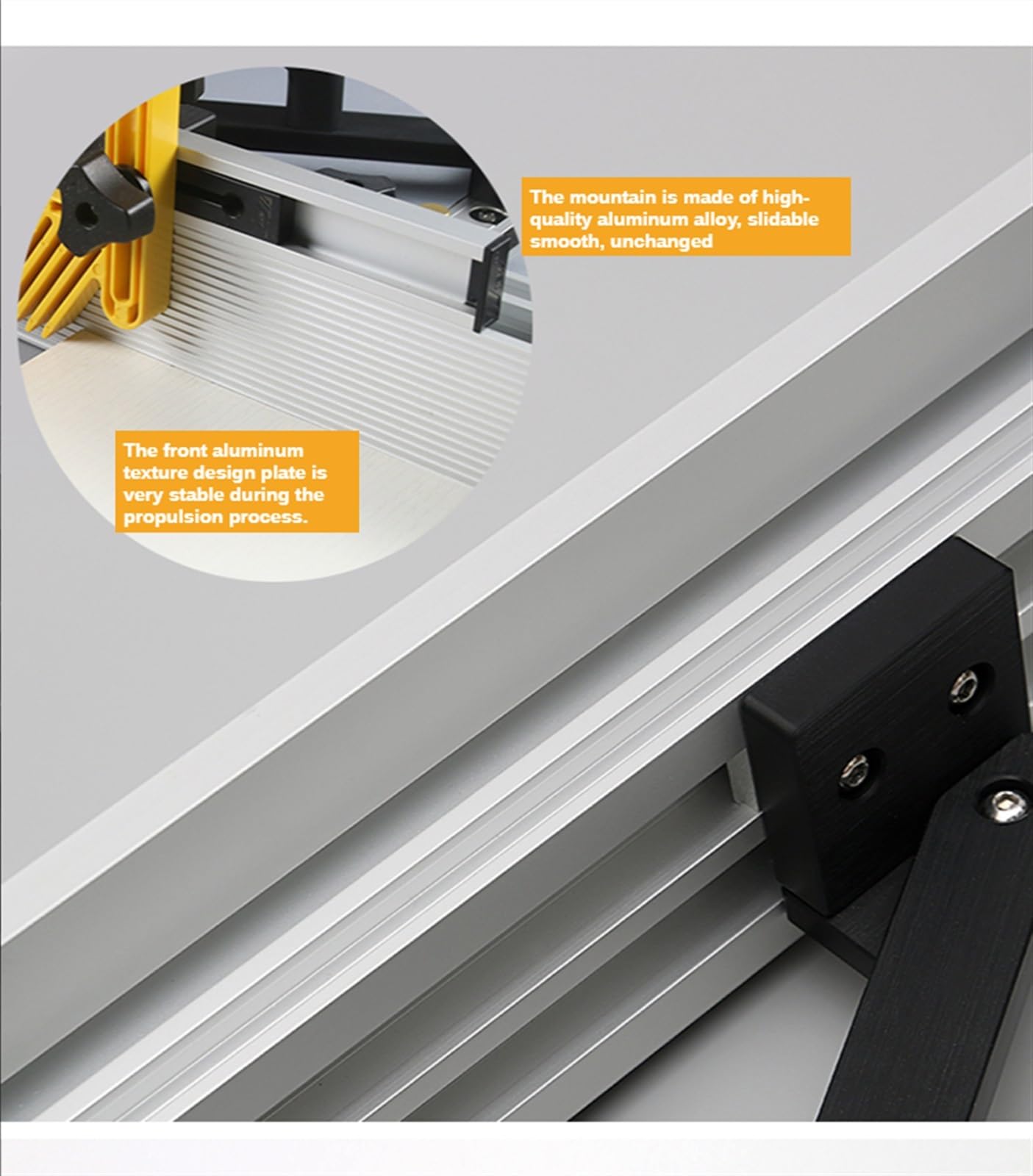 New Aluminum Alloy Table Saw Fence System,31.5/40inch Flip Modification Router Circular Saw Fence, DIY Wood Working Tools And Accessories (Size : 1000mm)