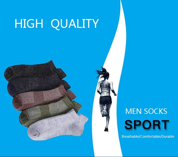 GPPZM 5 Pairs Men Summer Sports Socks Cotton Compression Running Socks Professional Running Basketball Male Socks