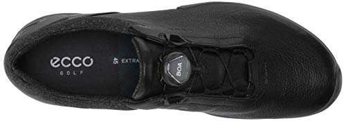 ECCO Men's Biom G3 BOA Gore-TEX Golf Shoe, Black Yak Leather, 12-12.5