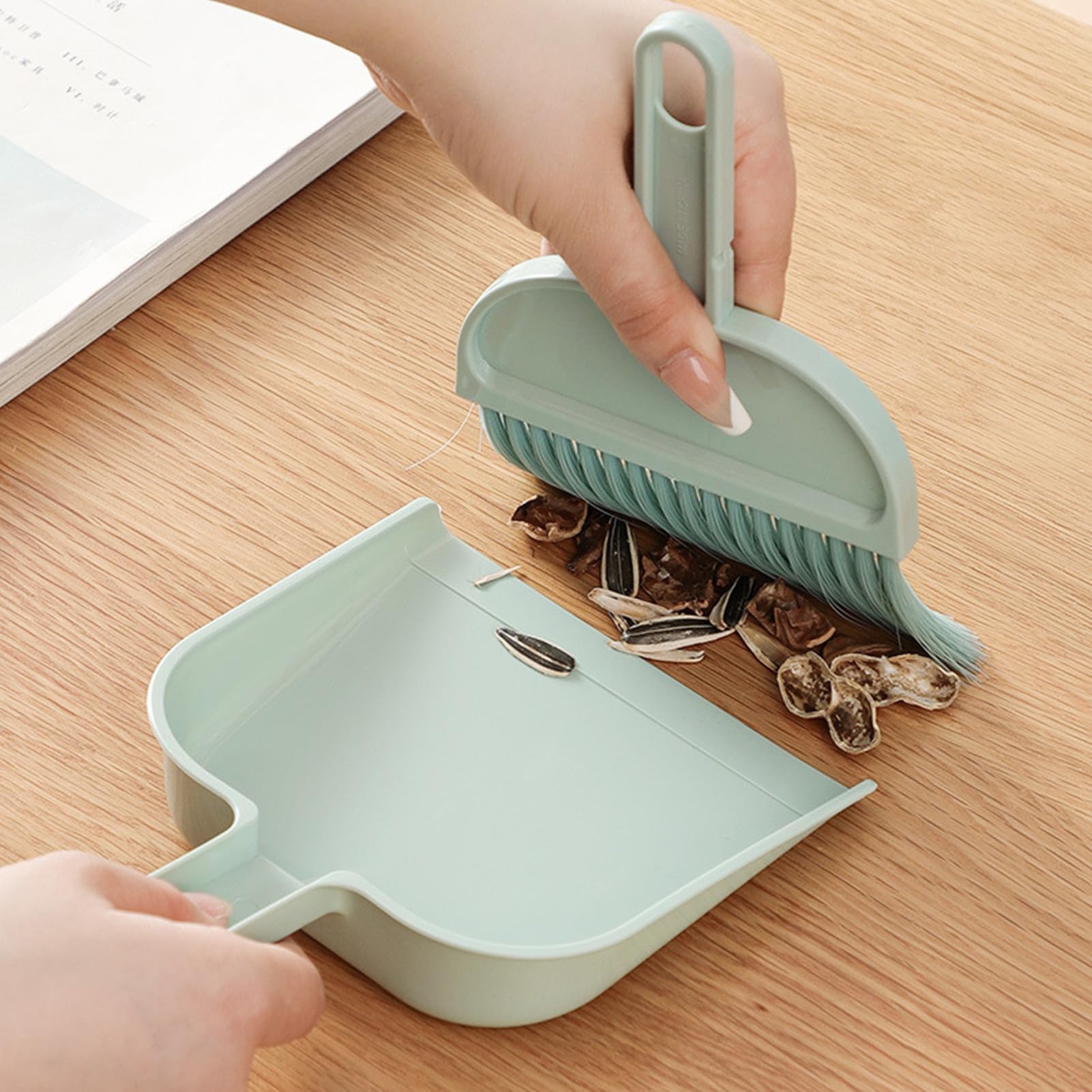Mini Desktop Broom and Dustpan Set Compact Portable Multifunctional Cleaning Child Safe Design