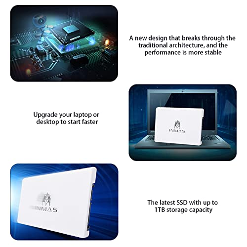 Yirtree Internal Hard Disk High-Speed Low Noise SATA3.0 Internal Solid State Drive for Camera 60GB